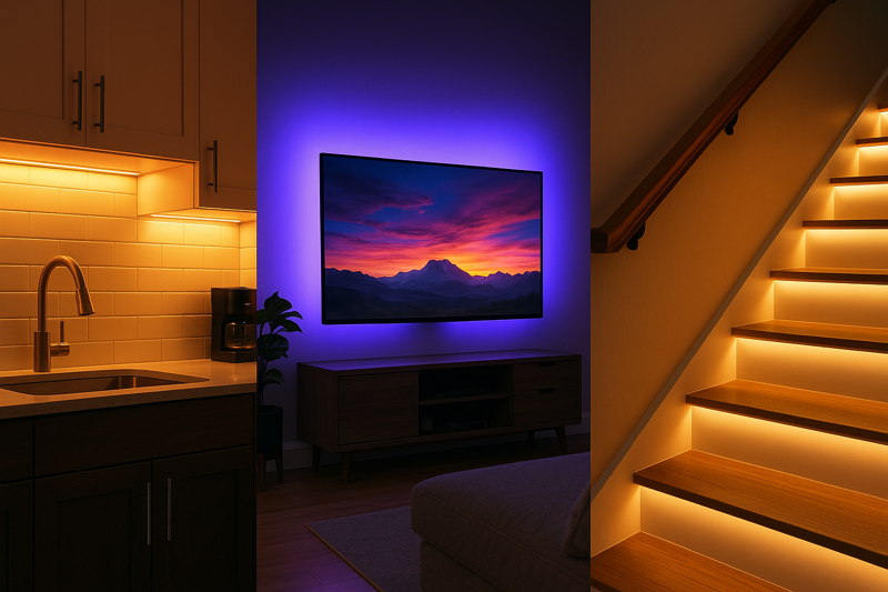 50 Creative LED Strip Lighting Ideas to Elevate Modern Homes? - Rhlite ...