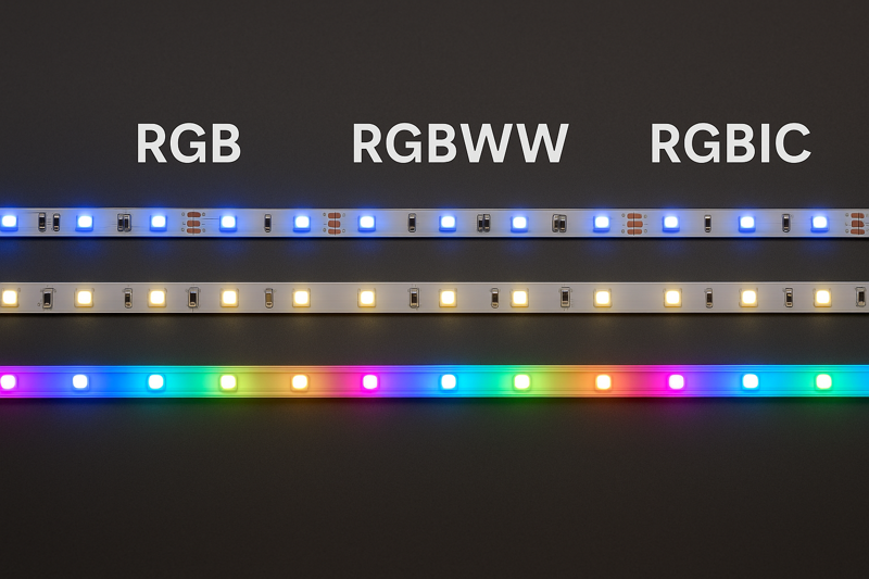 RGB vs. RGBIC vs. RGBWW: Which LED Strip is Right for Your Project ...